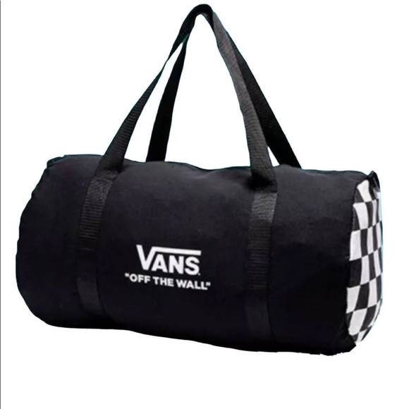 Vans | Bags | Vans Off The Wall Duffle Bag Black White Checkerboard ...